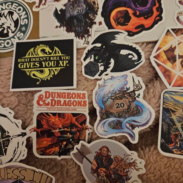 D&D Vinyl Stickers, Dungeons-dragons Game Random Pack, 10-100 Pcs ...