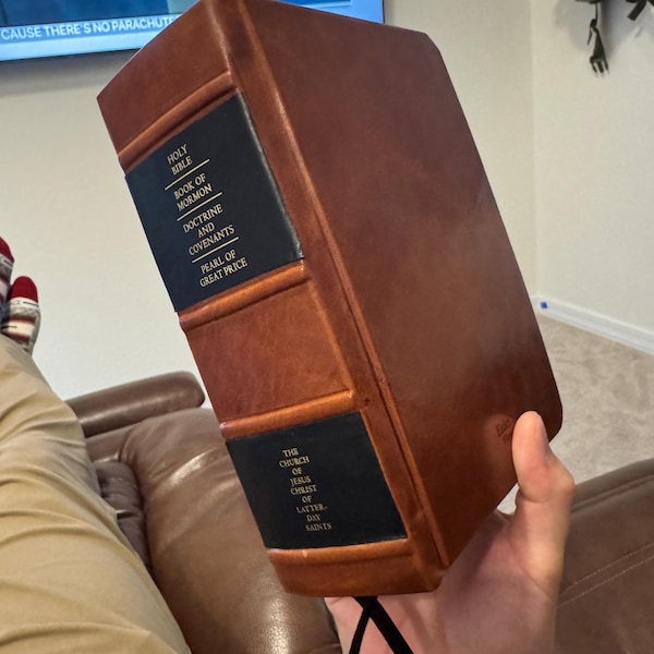 Leather Holy Bible Leatherbound - Etsy
