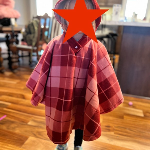 Car Seat Poncho Fleece Cape Coat Cold Carseat Girl Boy Toddler Blanket ...