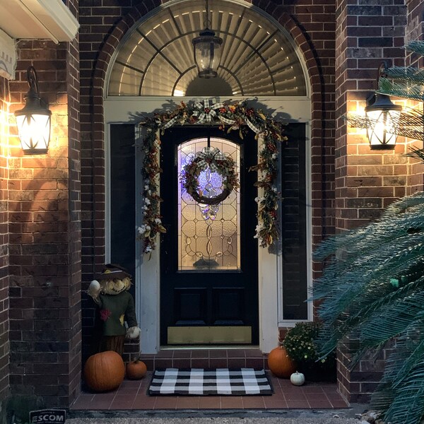 Easter Front Door Garland and Wreath Set, Spring Garland and Wreath ...