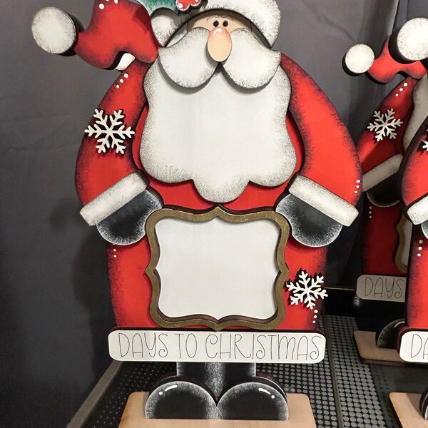Santa Countdown SVG File | Laser Cut File | Standing Santa SVG File ...