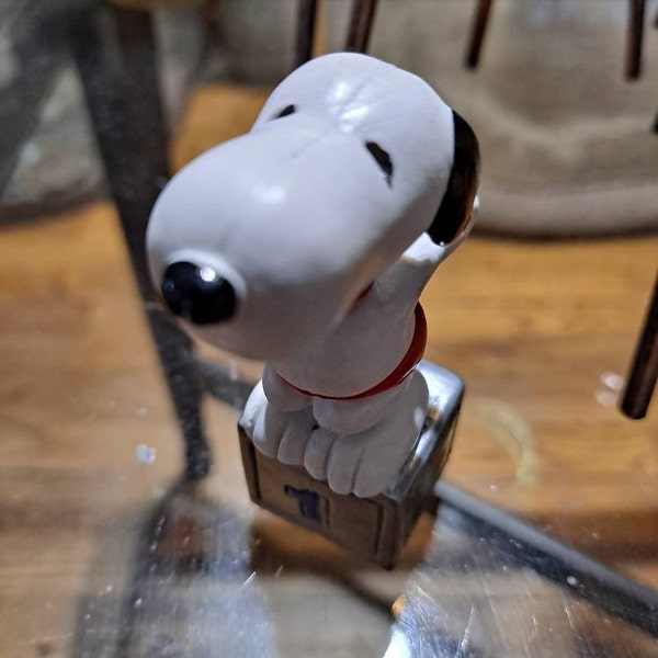 Vintage Peanuts Snoopy Busy Businessman on Roller Skates With Brief ...