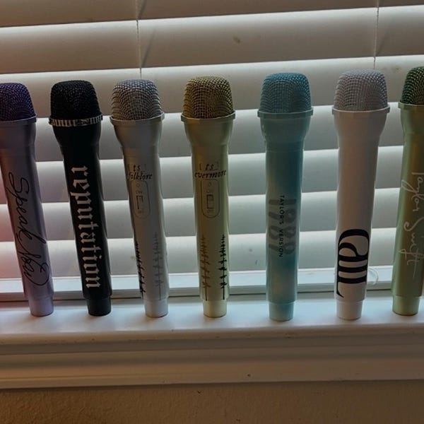 Eras Inspired Prop Microphones - Concert Tour Costume Accessory ...