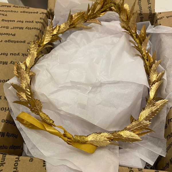 Gold Leaf Laurel, Gold Crown, Greek God, Wedding, Gift for Him ...