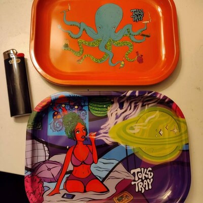 Trippy Nights Metal Rolling Tray Small 7 X 5.5 - Etsy