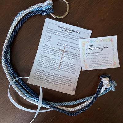 Knot-tying Ceremony, Cord of Three Strands, Wedding Unity Cords, Cord ...