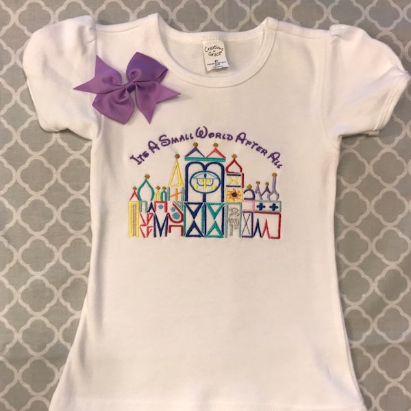 It's A Small World Ride Digital Embroidery Machine Sketch Design File ...