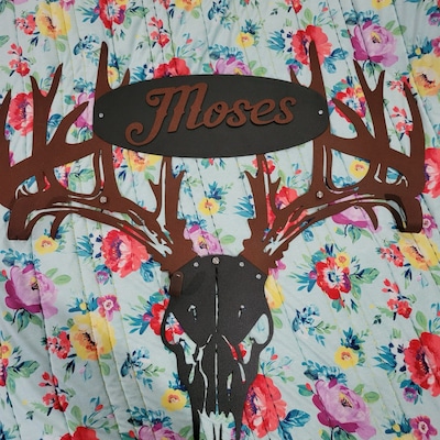 Buck and Doe Welcome Personalized Sign - Etsy