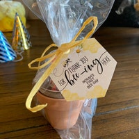 EDITABLE Bee Favor Thank You Polygon Honey Comb Gift Tag. Birthday Bee ...
