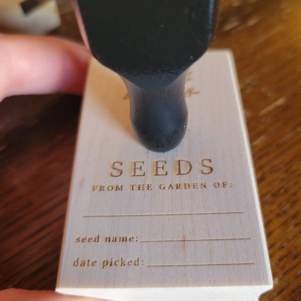 Custom Seed Packet Stamp | Wildflower Seed Stamp | Seed Labeling Stamp ...
