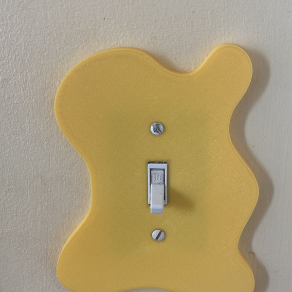 Squiggly Twist Light Switch Plate Cover, Whimsical Nursery Wall Art ...