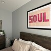 SOUL Neon Sign Typography Poster, Eclectic Wall Decor, Boho Art, Type ...
