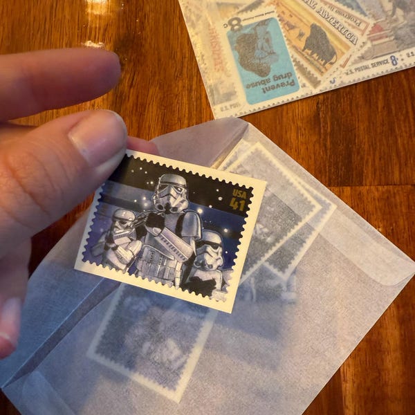 Vintage Unused Postage Stamps - Red Fox // 1 Dollar Stamp // Face Value ...