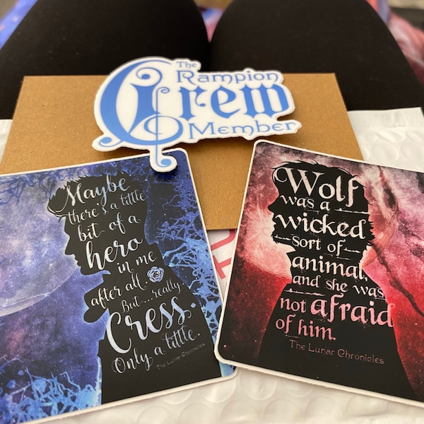 Lunar Chronicles Stickers, Rampion Crew, Captain Thorne, Thorne and ...