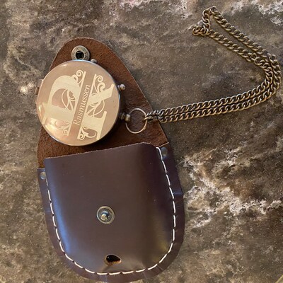 Personalized Working Compass, Custom Engraved Compass, Silver Handmade ...