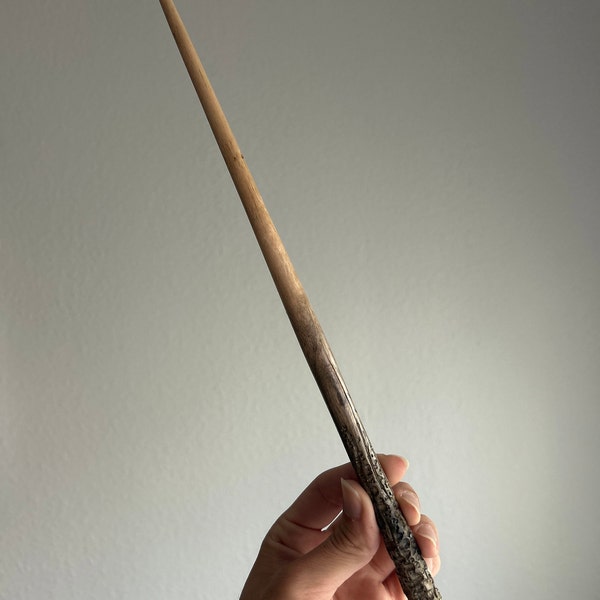 Wood Wand - Poplar 14", Handmade Wooden Magic Wand, One-of-a Kind ...