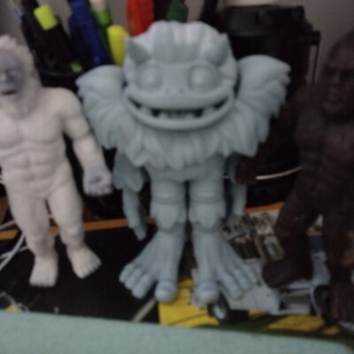 Flexi Print-in-place Standing Yeti for 3D Printing With 3MF Files ...