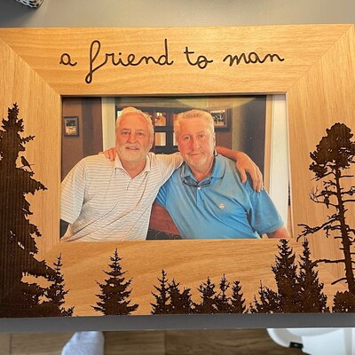 Custom Engraved Wood Picture Frame Personalized With Your Name. Forest ...