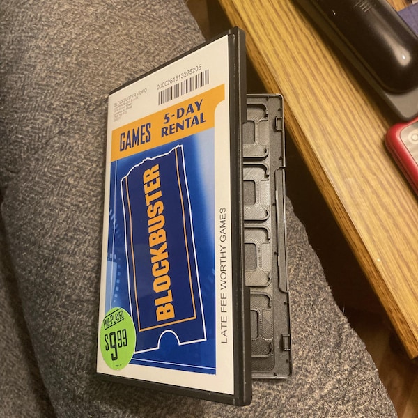 BLOCKBUSTER: Nintendo Switch Game Card Holder (10 Games) - Etsy