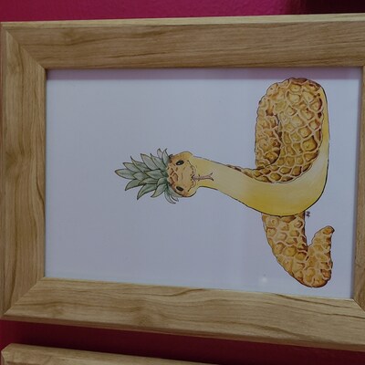 Pineapple Snake Print - Etsy