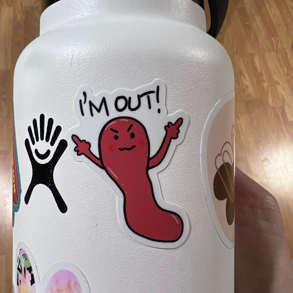 ANGRY APPENDIX STICKER, Appendicitis, Appendectomy, Angry Organ, Kawaii ...