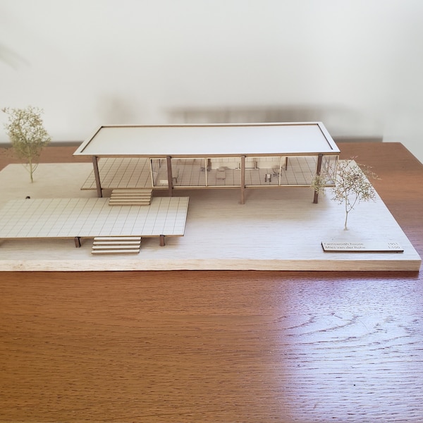 Architectural Model Custom 1/100 Scale - Personalized Wooden Miniature ...
