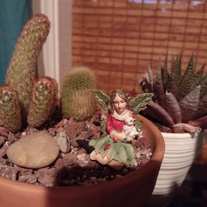 Miniature Fairy Bathing in a Bubble Bath, Whimsical Fairy Garden ...
