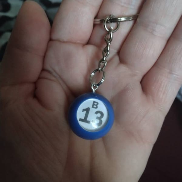 Bingo Ball Keychain - Etsy