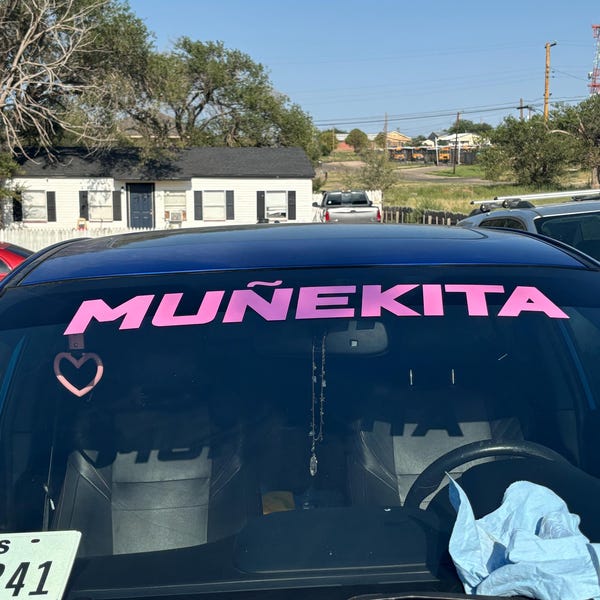 Custom Text Vinyl Decal Car Window Banner Personalized Username JDM ...