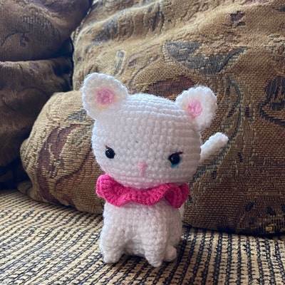 Kitty the Little White Kitten Pattern Crochet Cat Pattern - Etsy