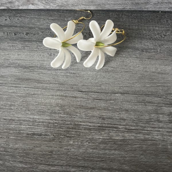 Blooming Pikake Clay Flowers, White Pikake, Bags of 25 or Bag of 50 ...