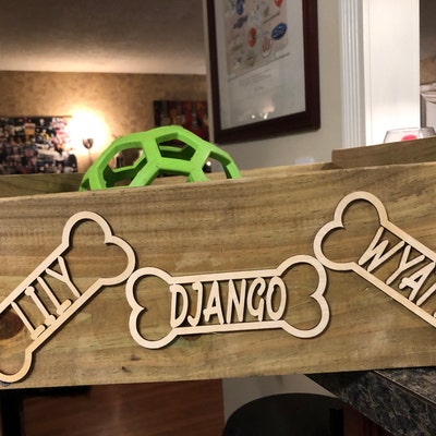 Personalized Dog Name Sign Wood Dog Name Plate Dog Name - Etsy
