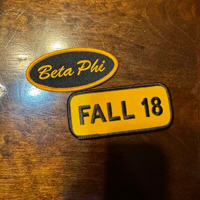 Embroidered Custom Iron-on Rectangle Name Patch - Etsy