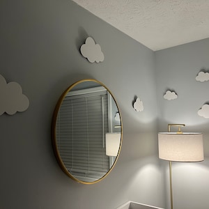 Baby Nursery Clouds, Wooden Cloud Sign Set, Nursery Cloud Signs, Modern ...