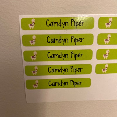 72 Skinny School Labels Great for School Supplies Long - Etsy