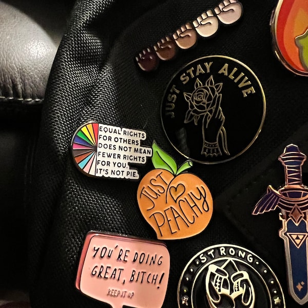 Equal Rights - LGBTQIA, BLM, Trans, Feminist, Pro Choice, Pin, Enamel ...