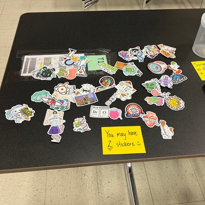 50/100pcs Laboratory Science Chemistry Stickers Physics - Etsy