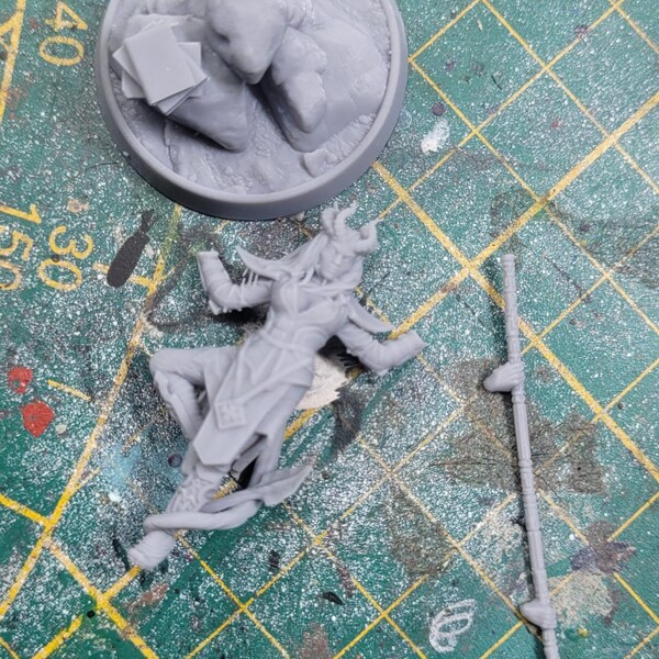 Werewolf Bust Miniature for Dnd, DSA, Pathfinder Figure With Base White ...