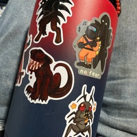 Fear and Hunger Termina God Vinyl Stickers Rher, Gro-goroth, Sylvian ...