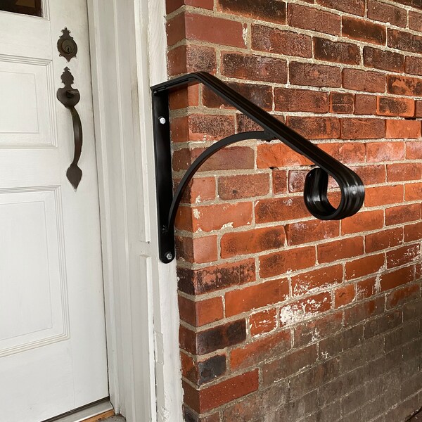 Grab Rail Railing Decorative Steel Top for 1 or 2 Steps Attaches to a ...