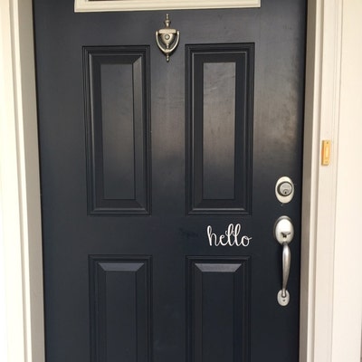 Hello Wall Decal Decorative Art Decor Sticker for Entryway Front Door ...