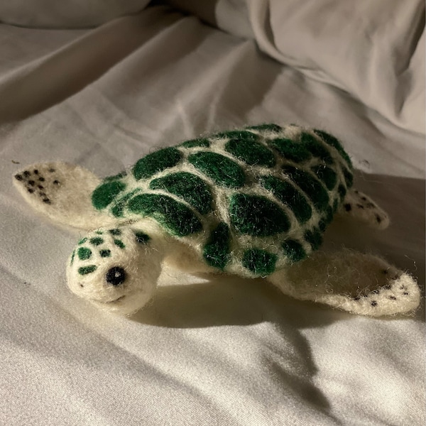 Baby Sea Turtle Needle Felting Kit : Beginners DIY Craft Set With ...