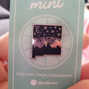 New Mexico Nightfall Enamel Pin - Etsy
