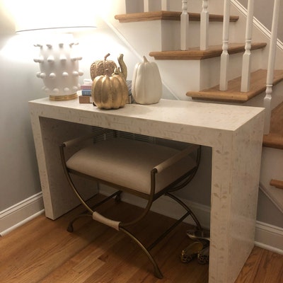 Bone Inlay Navy Blue Console Bone Inlay Console Table - Etsy