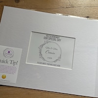 Personalised Wedding Signature Photo Mount - Bespoke Mount Boards for ...