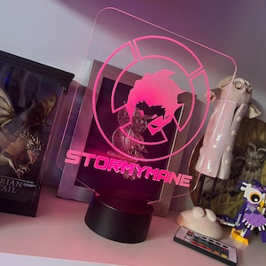 Custom Classic MOBA Inspired Dual Base LED With Gamertag for Streamers ...