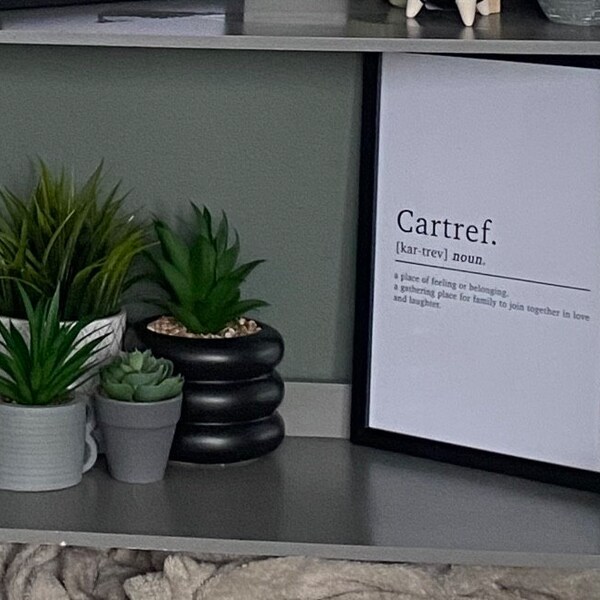 Cartref Definition Print | Welsh Prints | Bedroom Decor | Home Decor ...