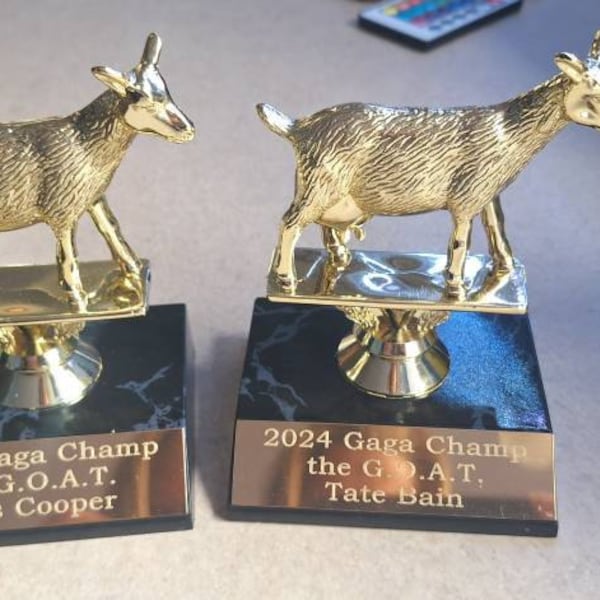 Goat Award Trophy. Greatest of All Time, G.O.A.T. Free Engraving. - Etsy