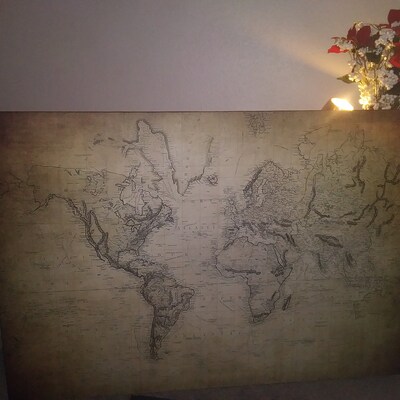 Extra Large Wall Art World Map Exclusive World Map Canvas - Etsy
