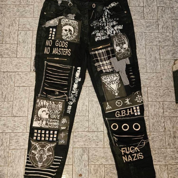 XXL Unique Handmade Blazer Custom Castle Punk Goth Fantasy Emo Metal ...